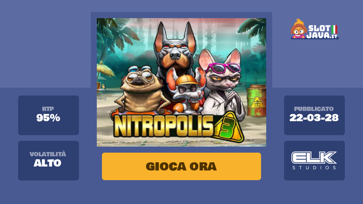 Nitropolis 3 Slot Machine Online – Gioca Gratis