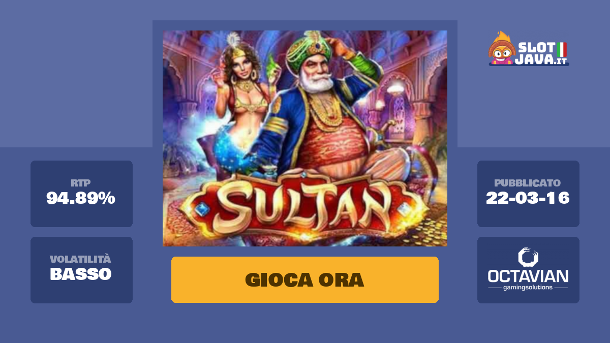 Sultan Slot Machine Online – Gioca Gratis