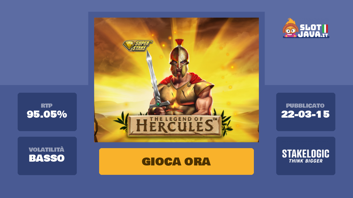 The Legend of Hercules Slot Machine Online – Gioca Gratis