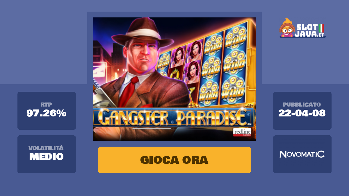 Gangster Paradise Slot Machine Online – Gioca Gratis