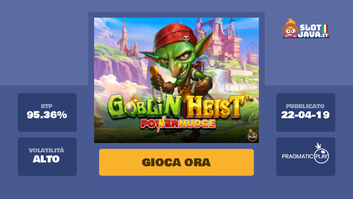 Goblin Heist Powernudge Slot Machine Online – Gioca Gratis