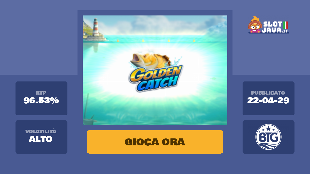 Golden Catch Slot Machine Online – Gioca Gratis