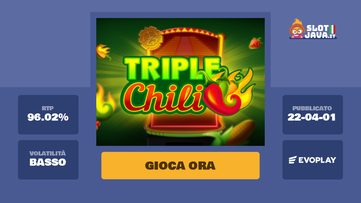 Triple Chili Slot Machine Online – Gioca Gratis