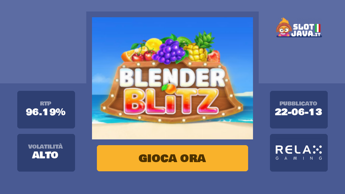 Blender Blitz Slot Machine Online – Gioca Gratis