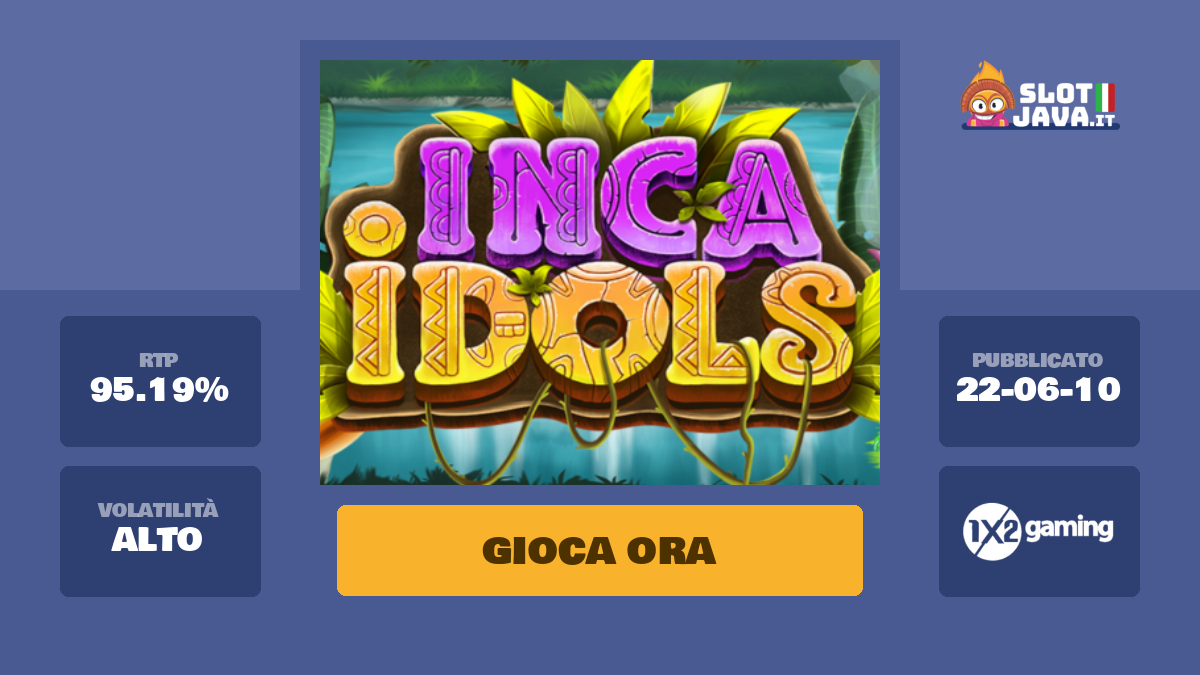 Inca Idols Slot Machine Online – Gioca Gratis