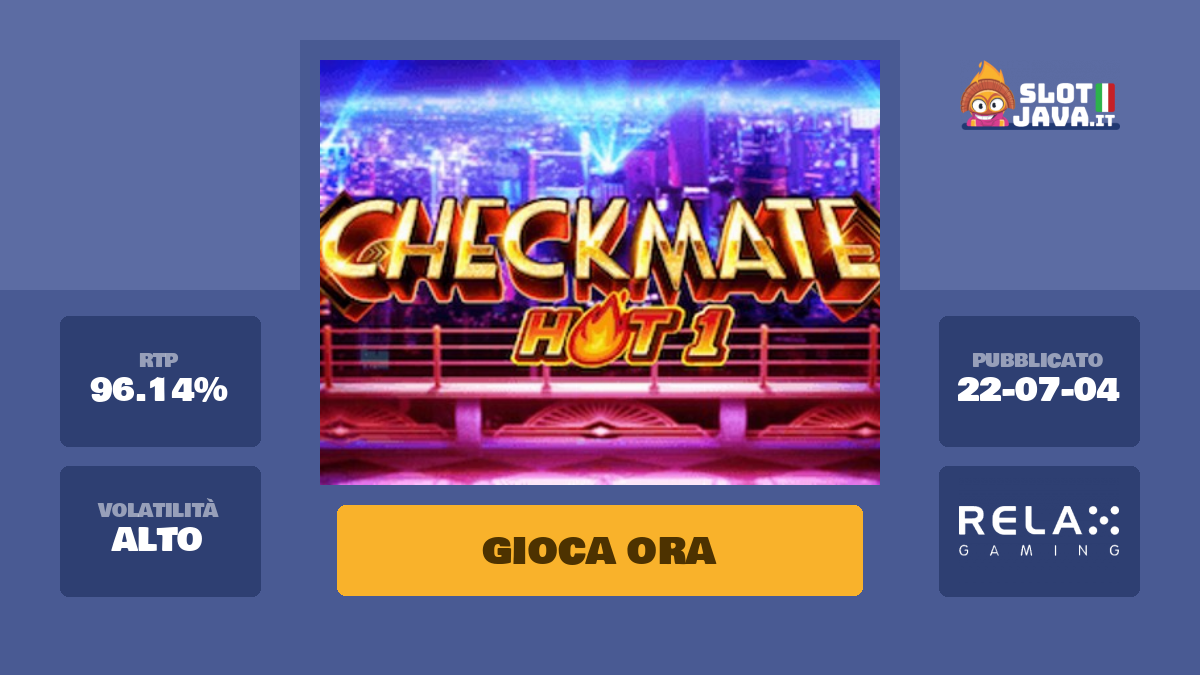 Checkmate Hot 1 Slot Machine Online – Gioca Gratis