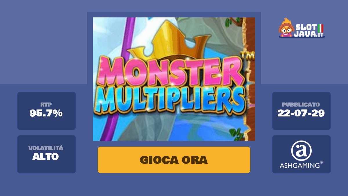 Monster Multipliers Slot Machine Online – Gioca Gratis