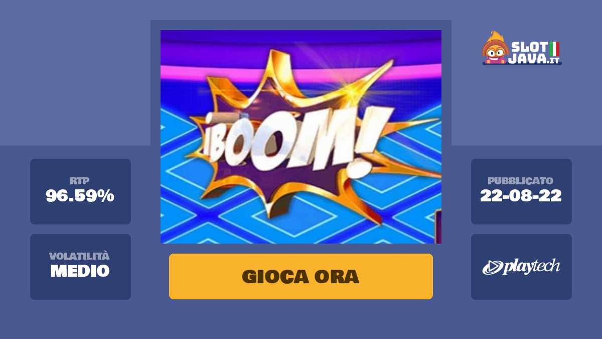 Boom Slot Machine Online – Gioca Gratis