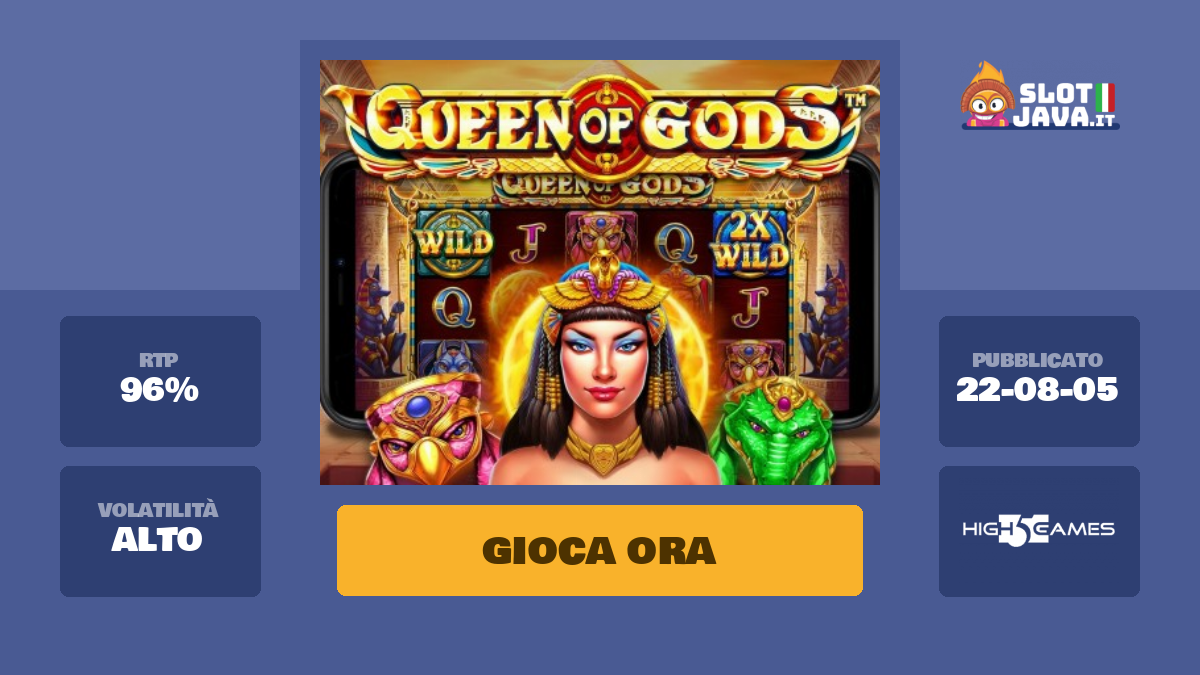 Queen of The Gods Slot Machine Online – Gioca Gratis
