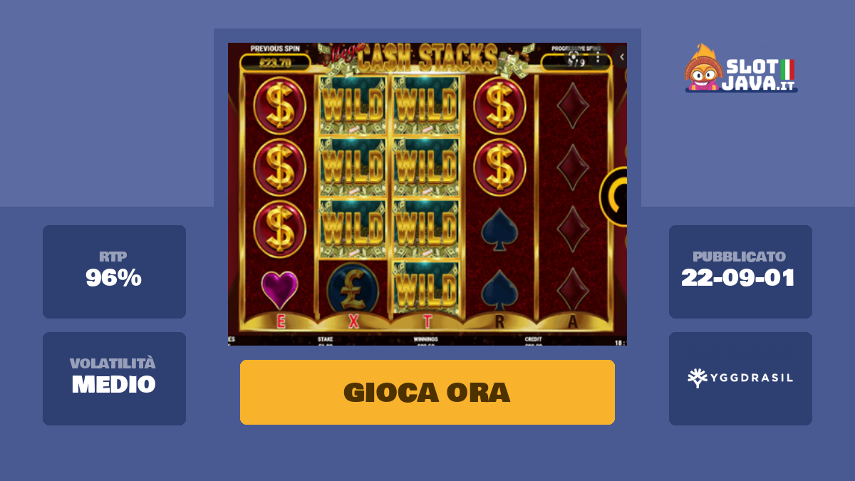 Mega Cash Stacks Slot Machine Online – Gioca Gratis