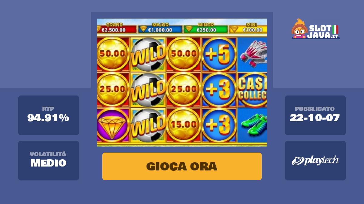 Football Cash Collect Slot Machine Online – Gioca Gratis
