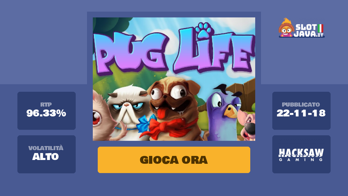 Recensione Slot Free Pug Life I Di Hacksaw Gaming I Slotjava