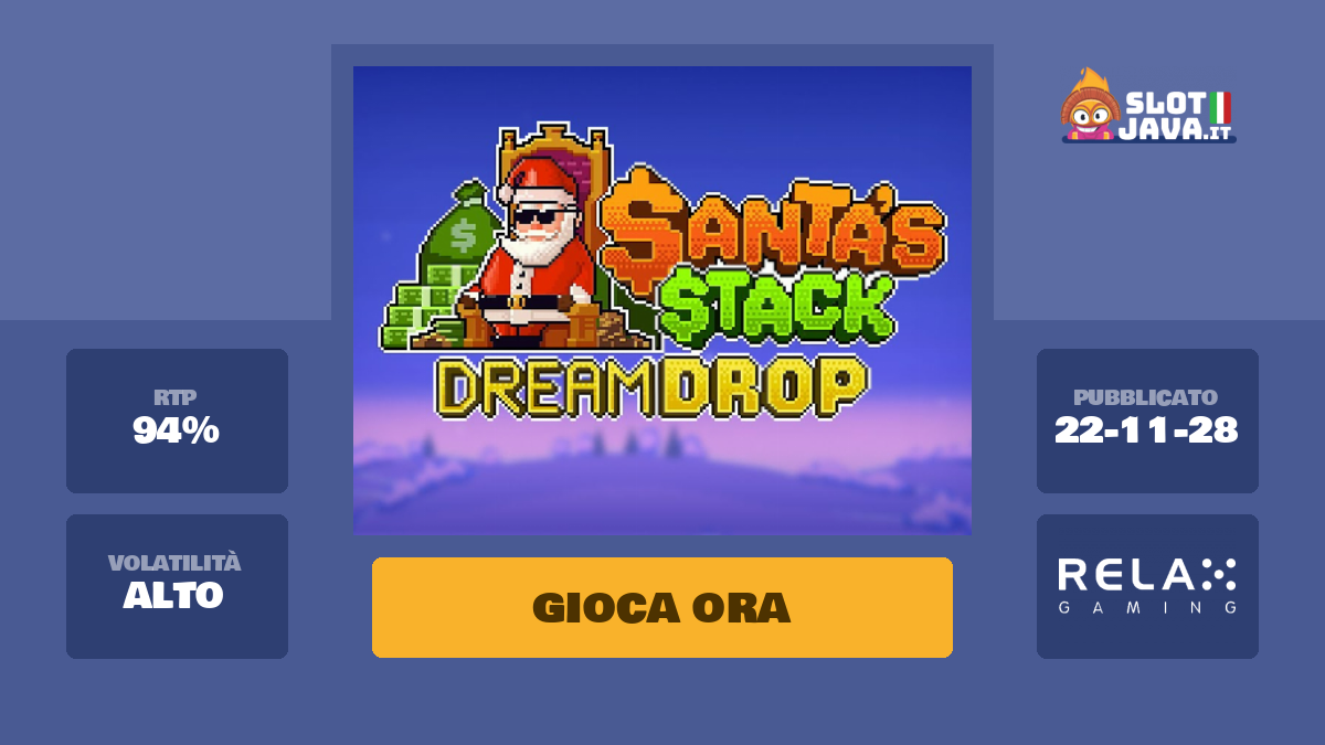 Santa's Stack Dream Drop Slot Machine Online – Gioca Gratis