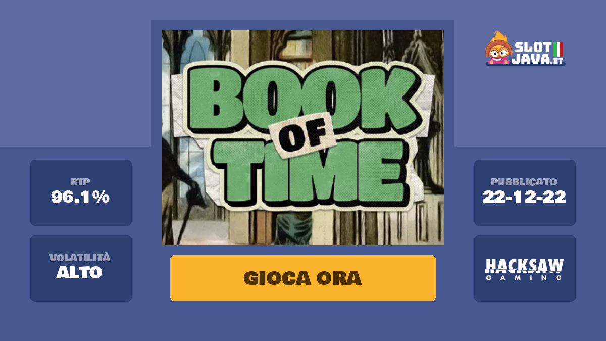 Book of Time Slot Machine Online – Gioca Gratis