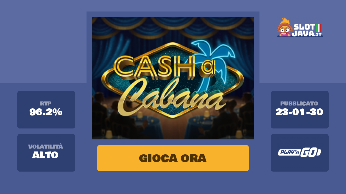 Cash-A-Cabana Slot Machine Online – Gioca Gratis