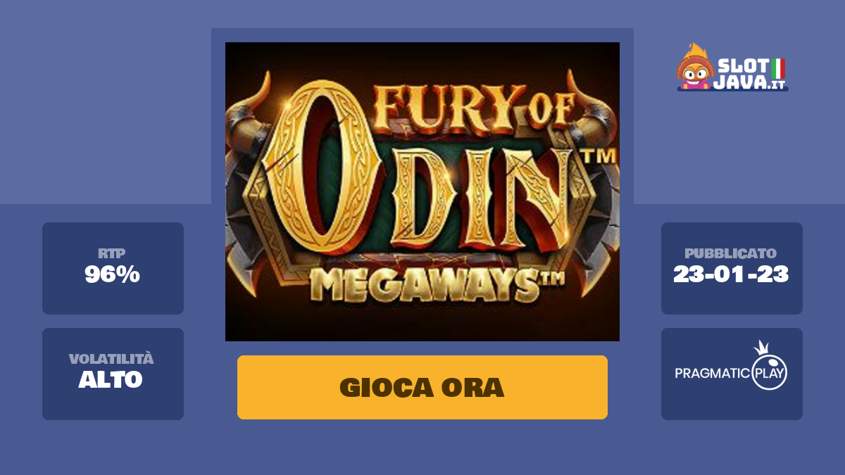 Fury of Odin Megaways Slot Machine Online – Gioca Gratis