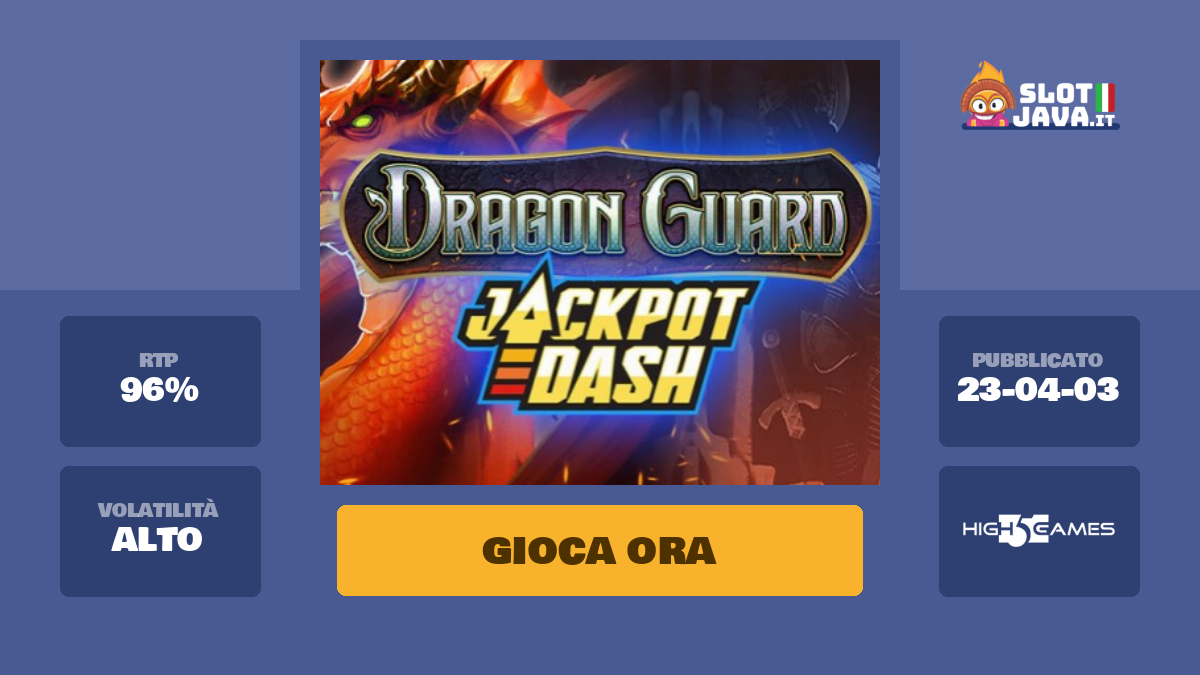 Dragon Guard Jackpot Dash Slot Machine Online – Gioca Gratis