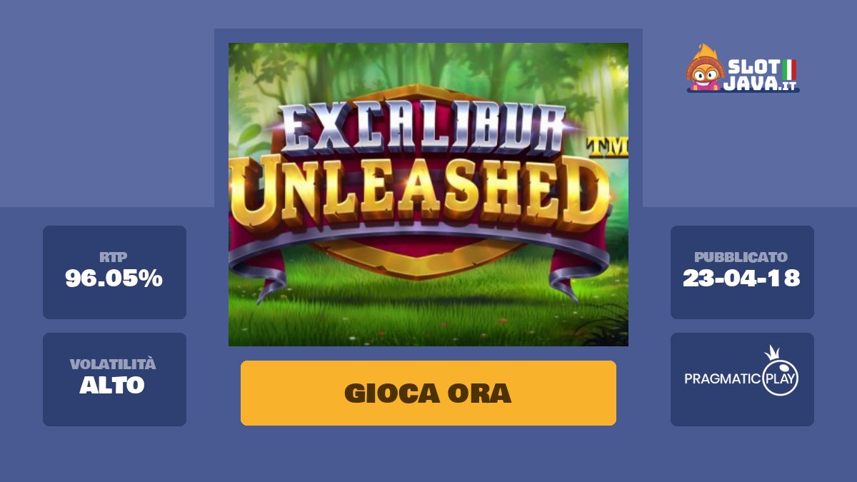 Excalibur Unleashed Slot Machine Online – Gioca Gratis