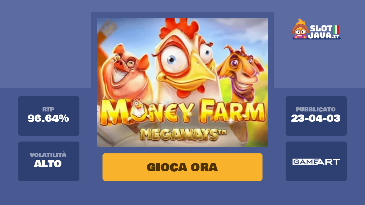Money Farm Megaways Slot Machine Online – Gioca Gratis