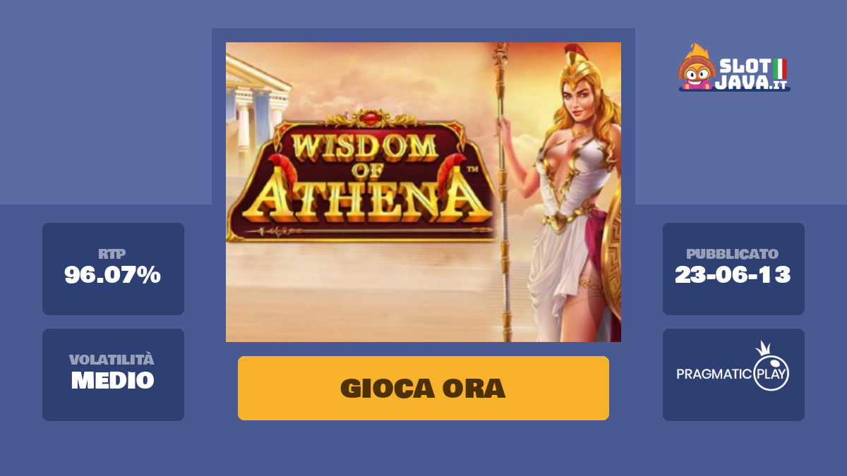 Wisdom of Athena Slot Machine Online – Gioca Gratis