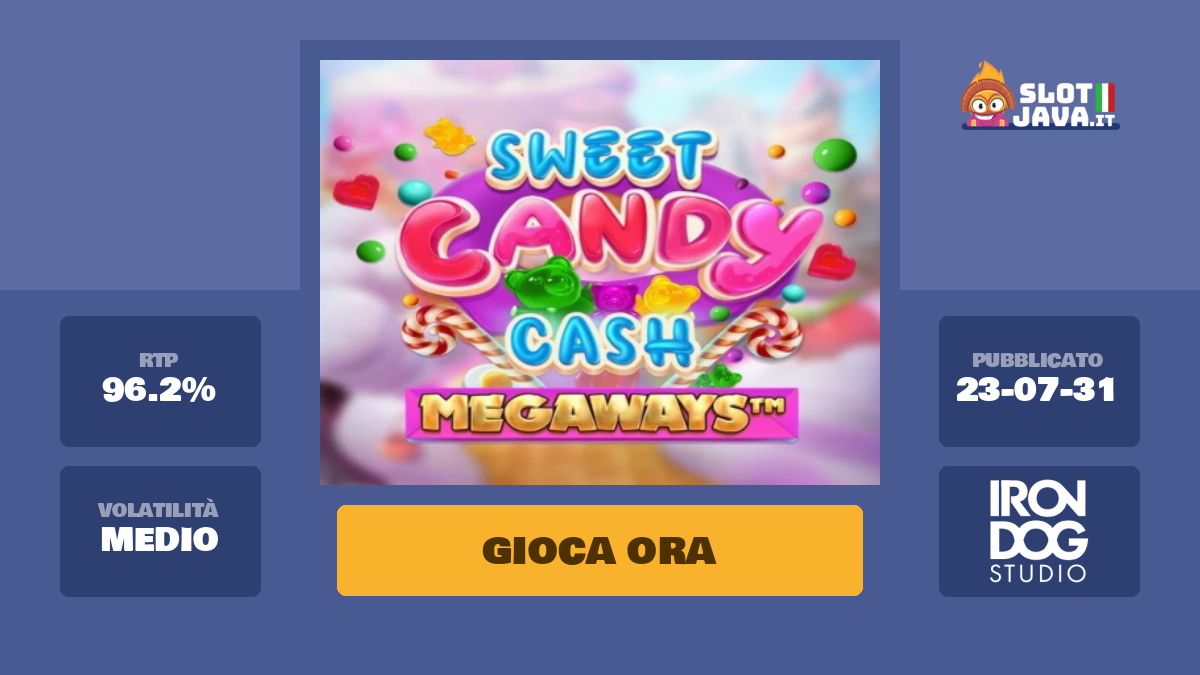 Sweet Candy Cash Megaways Slot Machine Online – Gioca Gratis
