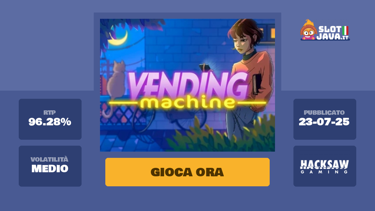 Vending Machine Recensione | Prova gratis | slotjava.it