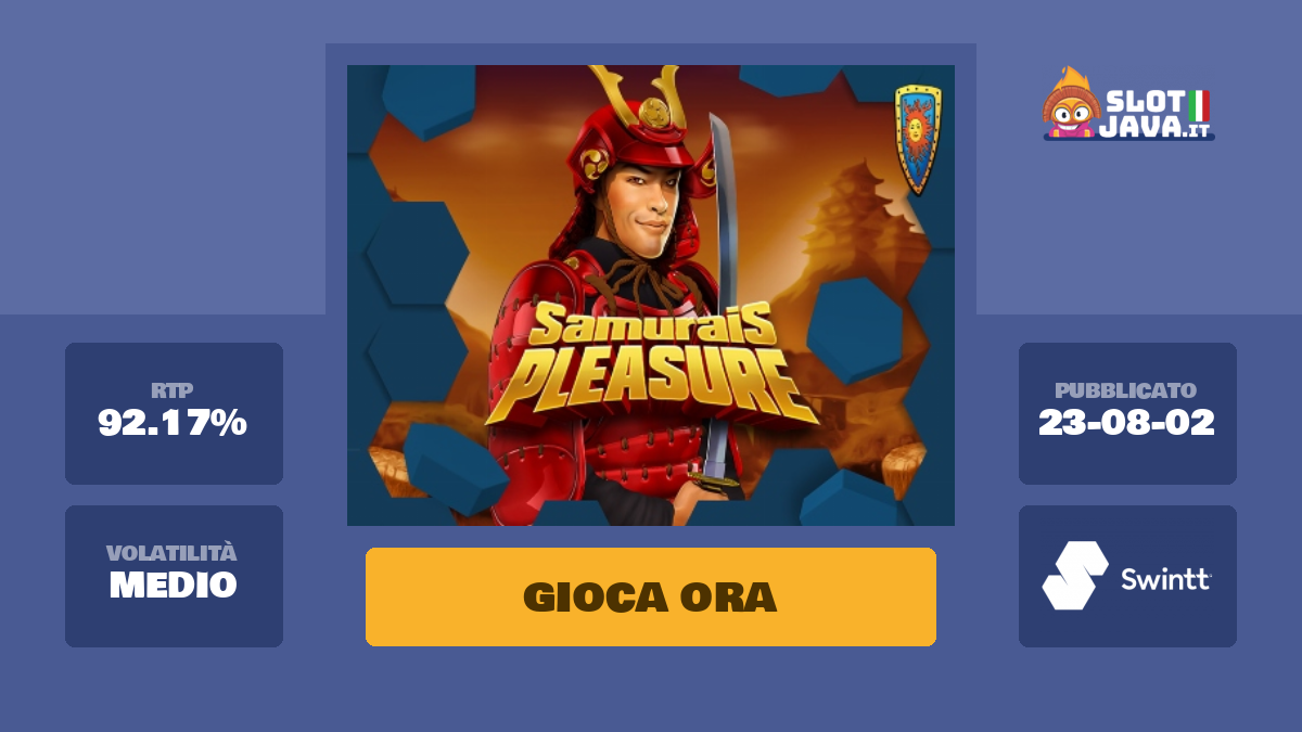 Samurais Pleasure Recensione Prova Gratis Slotjava It