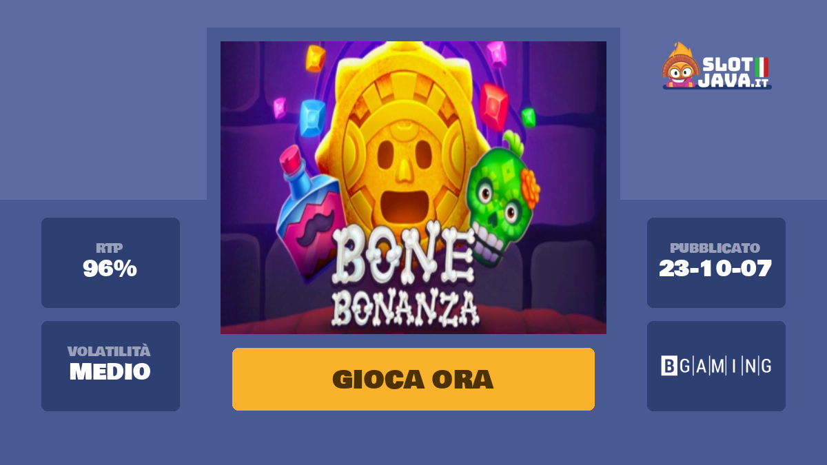 Bone Bonanza Recensione | Prova Gratis | slotjava.it