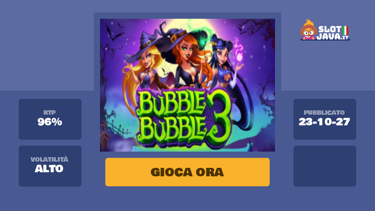 Bubble Bubble 3: recensione | Prova Gratis | slotjava.it